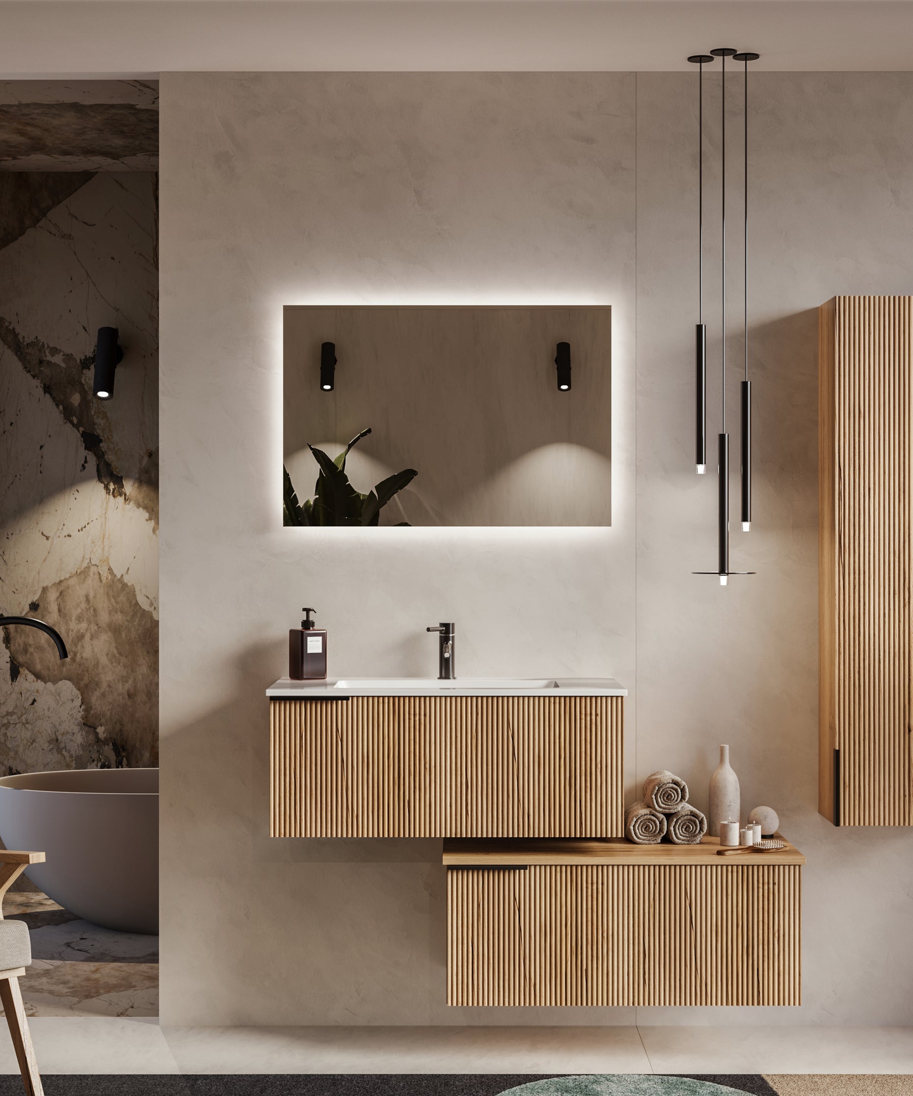 Arredamento da bagno componibile - Limpido Design