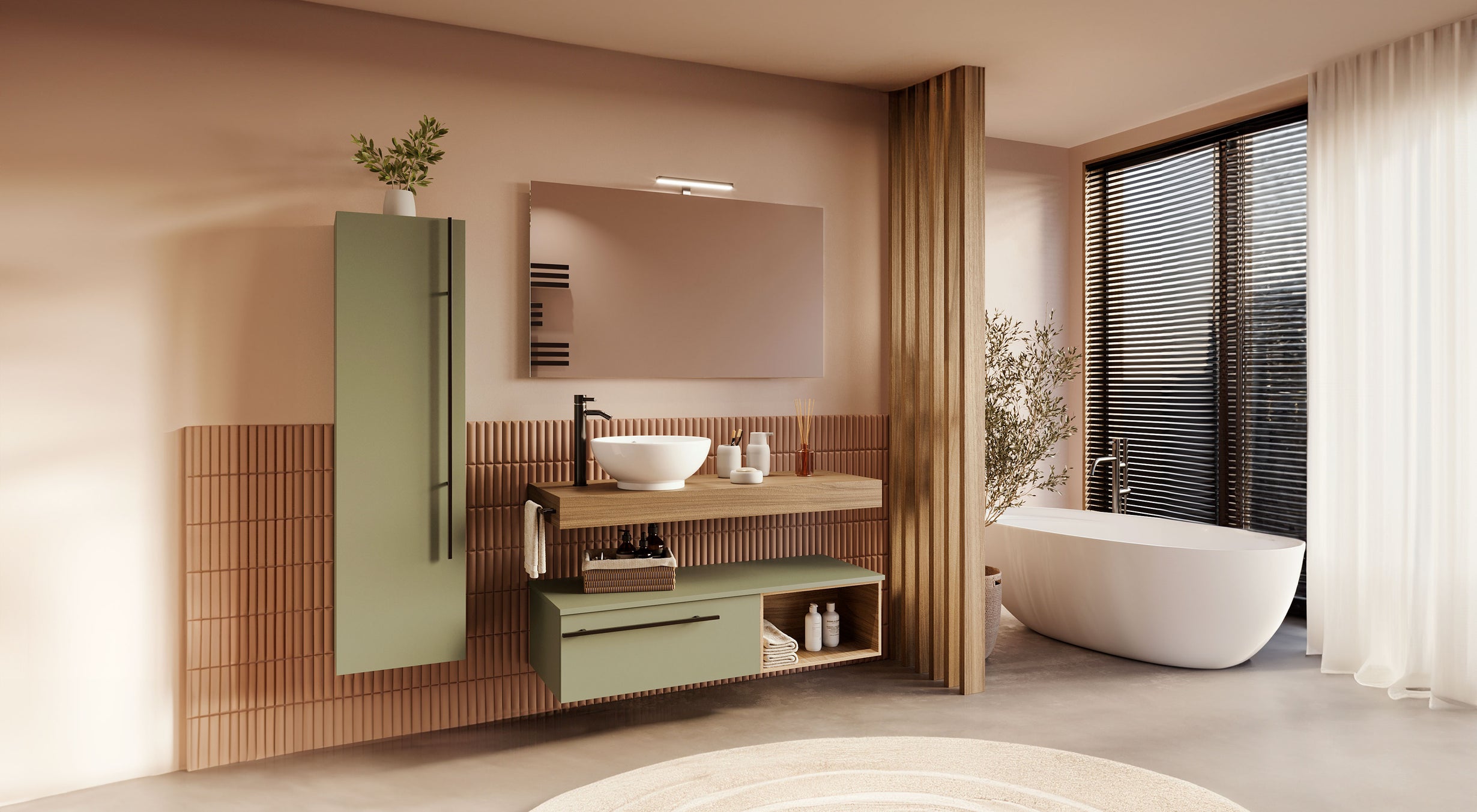 Arredamento da bagno componibile - Limpido Design